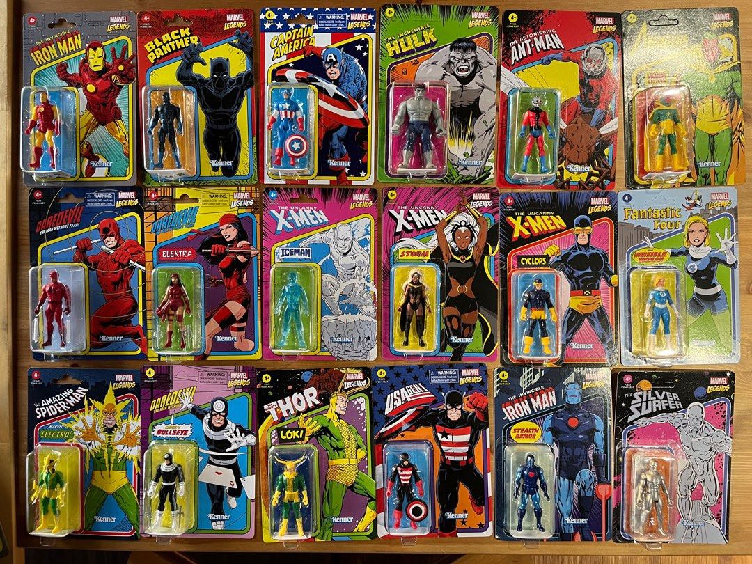 Marvel Action Figures comic packs secret wars retro legend vintage ...