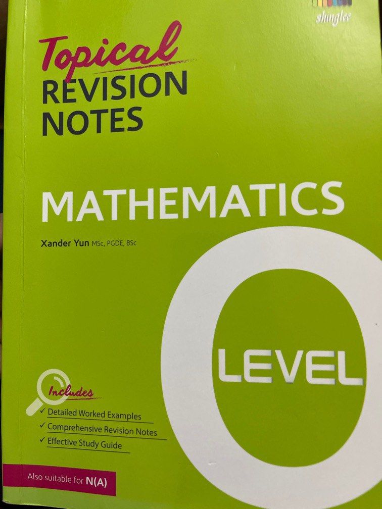 Math Tropical revision notes "O" Level, Hobbies & Toys, Books ...