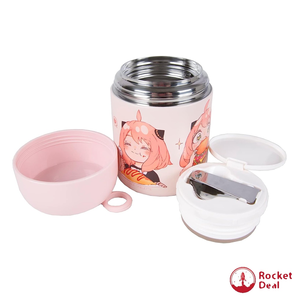 Maxerkeep Food Thermos japanese anime Anya Forger 17oz Vacuum Insulated ...