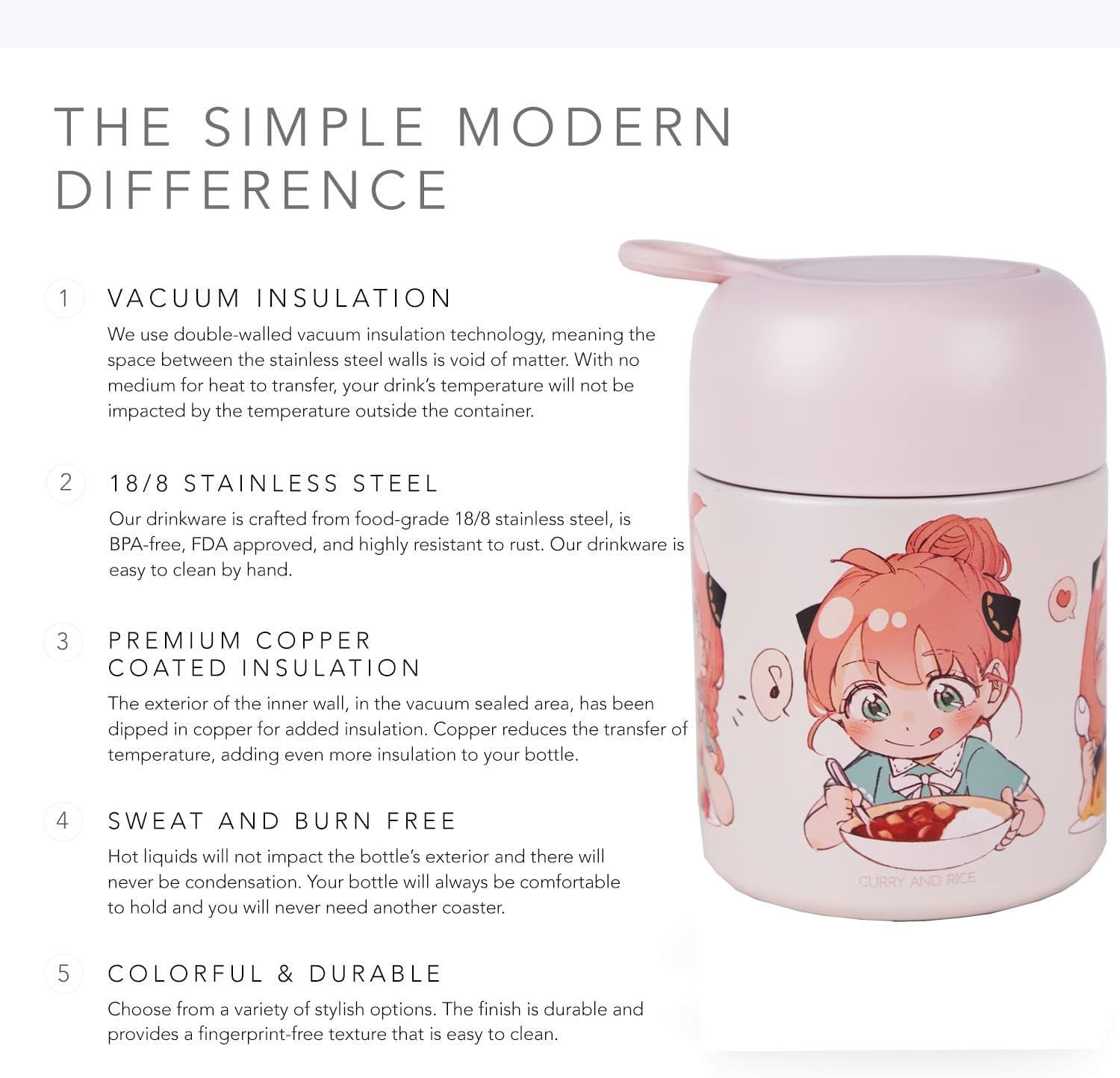 Maxerkeep Food Thermos japanese anime Anya Forger 17oz Vacuum Insulated ...