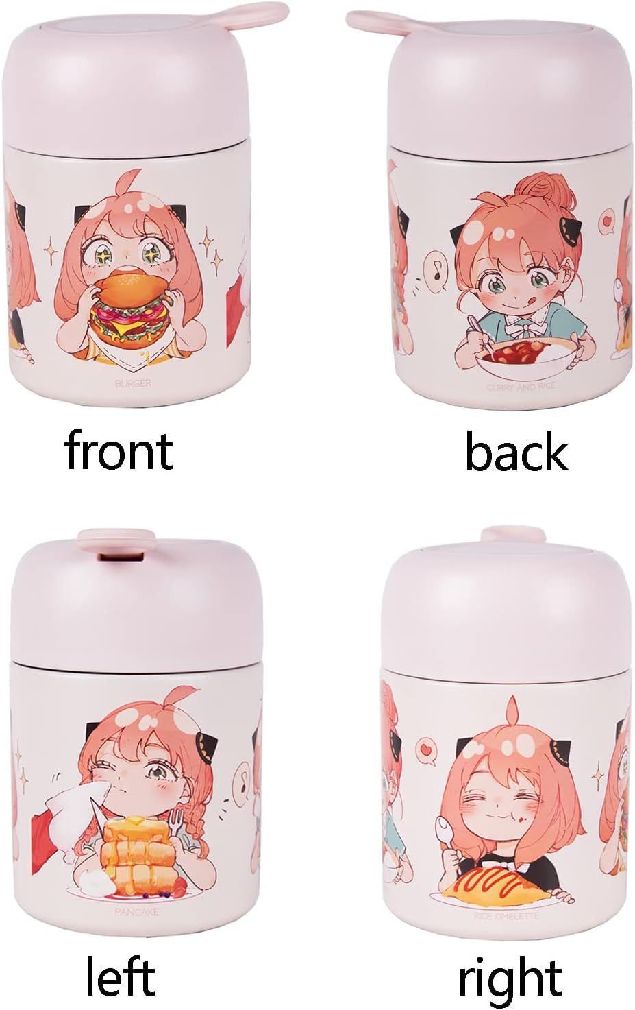 Maxerkeep Food Thermos japanese anime Anya Forger 17oz Vacuum Insulated ...