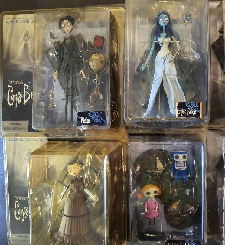 Mcfarlane toys CORPSE BRIDE FIGURES. TIMM BURTON JOHNNY DEPP, Hobbies ...