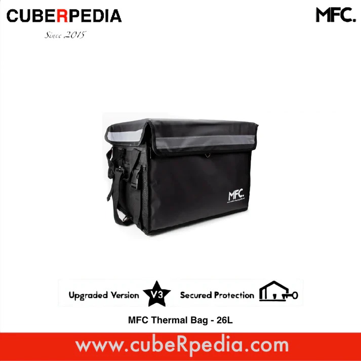 MFC 26L MAGNETO V3 Mini Series Magnetic and Zip with Lock Ring Sling Food Delivery Thermal Bag ...