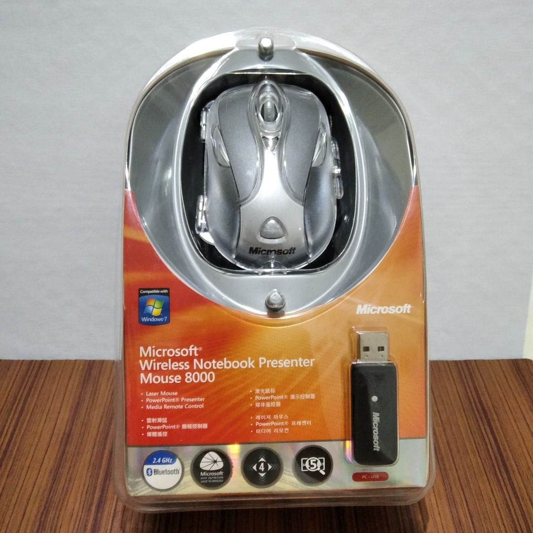 Microsoft Wireless Notebook Presenter Mouse 8000, Computers & Tech ...