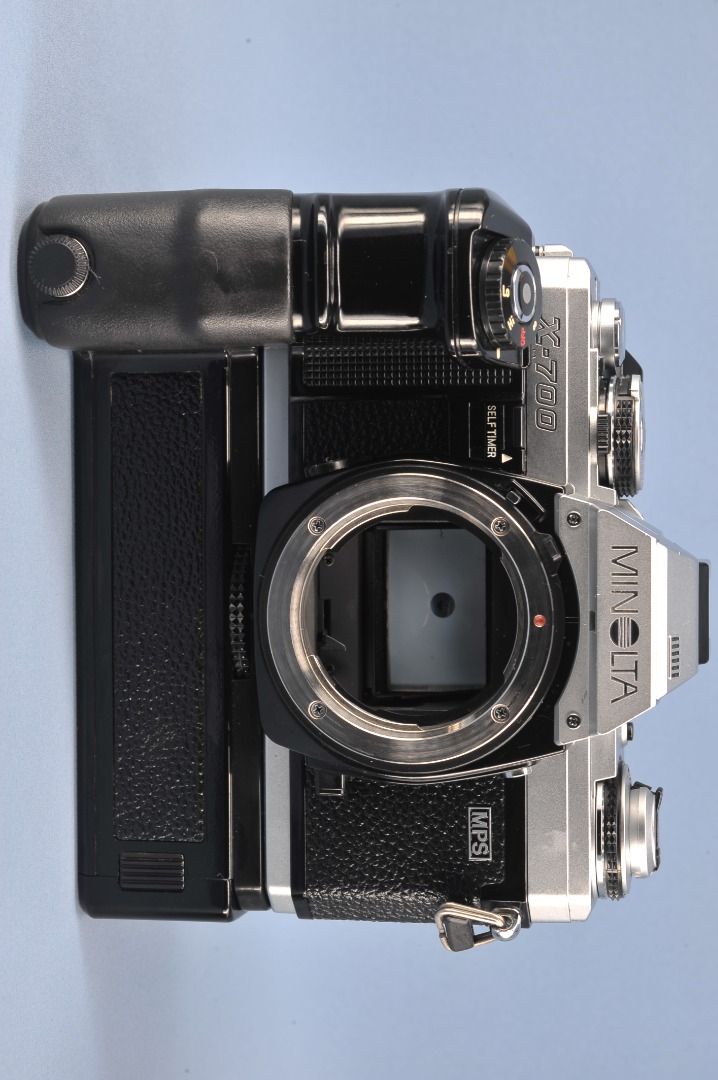 MINOLTA X-700 RARE SILVER VERSION FILM CAMERA with MD-1 MOTOR DRIVE ...