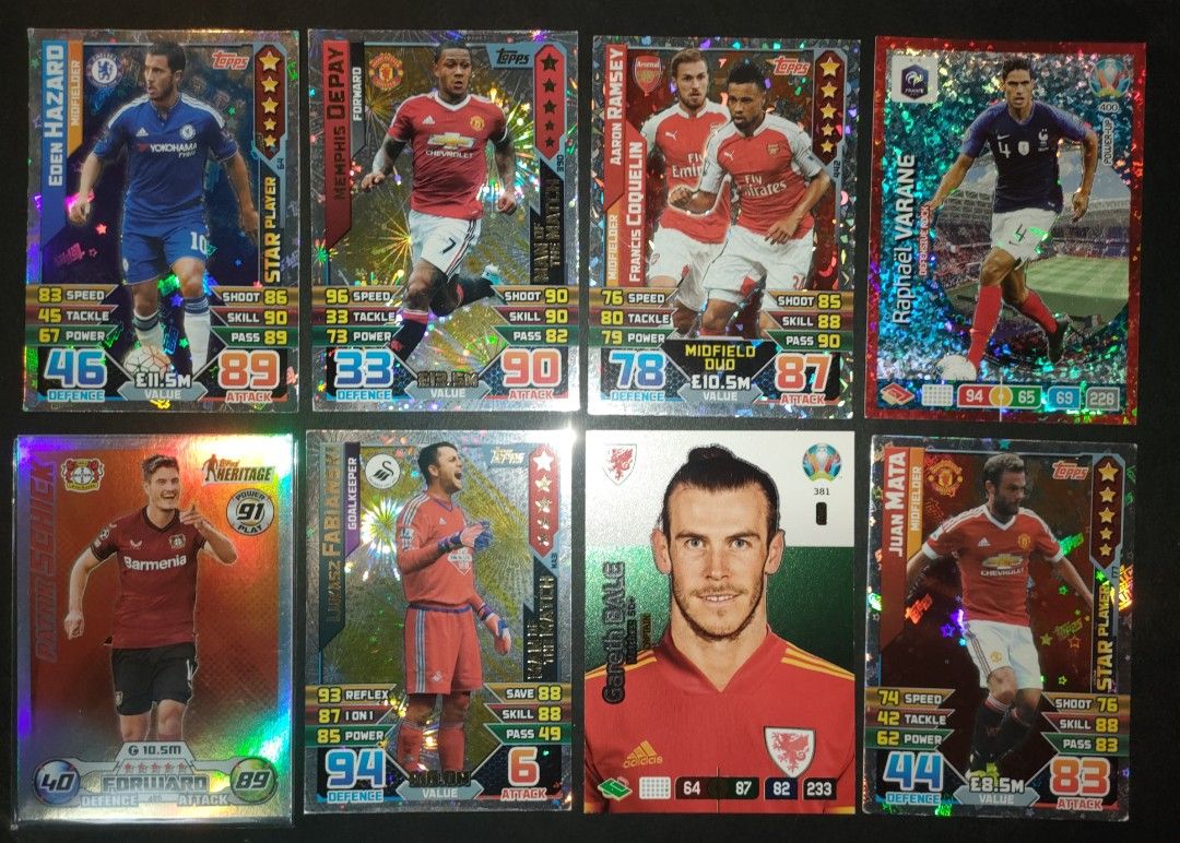 MIXED CARDS LOT MATCH ATTAX 15/16 (Lionel Messi Cristiano Ronaldo Match attax limited edition ...