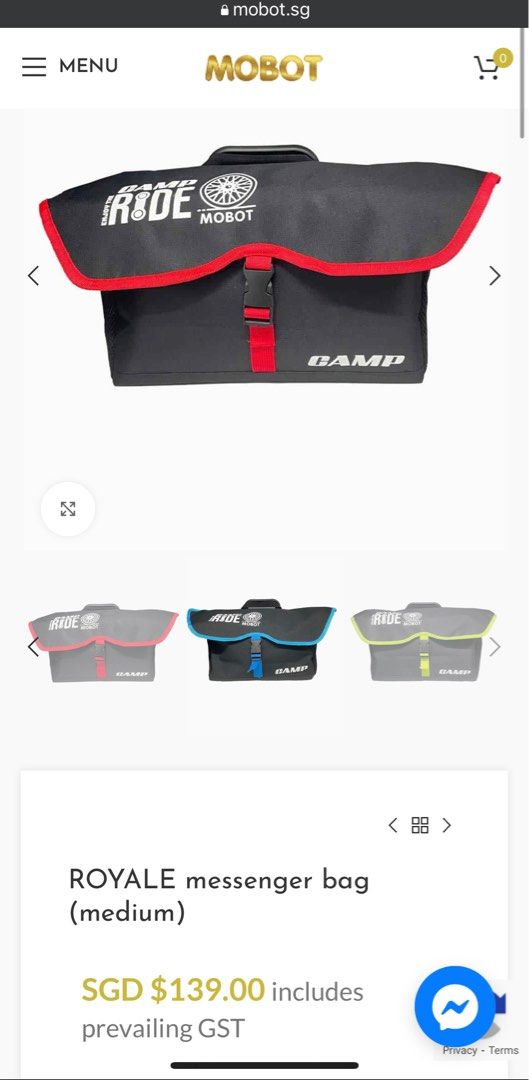 Mobot Royale Messenger Bag, Sports Equipment, Bicycles & Parts, Parts ...