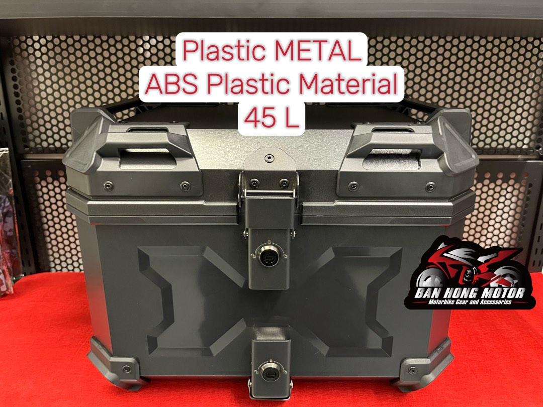 Motorcycle Top Box 45L ABS Top Box! Stylist Black! IN STOCK ...