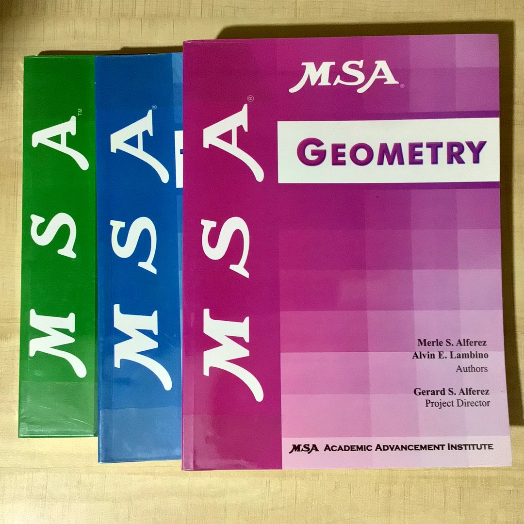 MSA TEXTBOOKS (GEOMETRY, TRIGONOMETRY & COLLEGE ALGEBRA), Hobbies ...