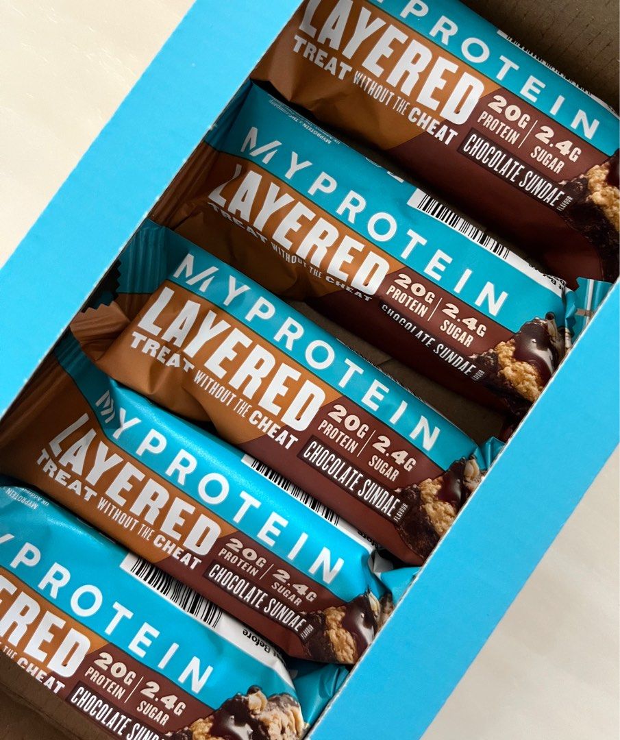 myprotein layered bar - chocolate sundae protein bar, Health ...