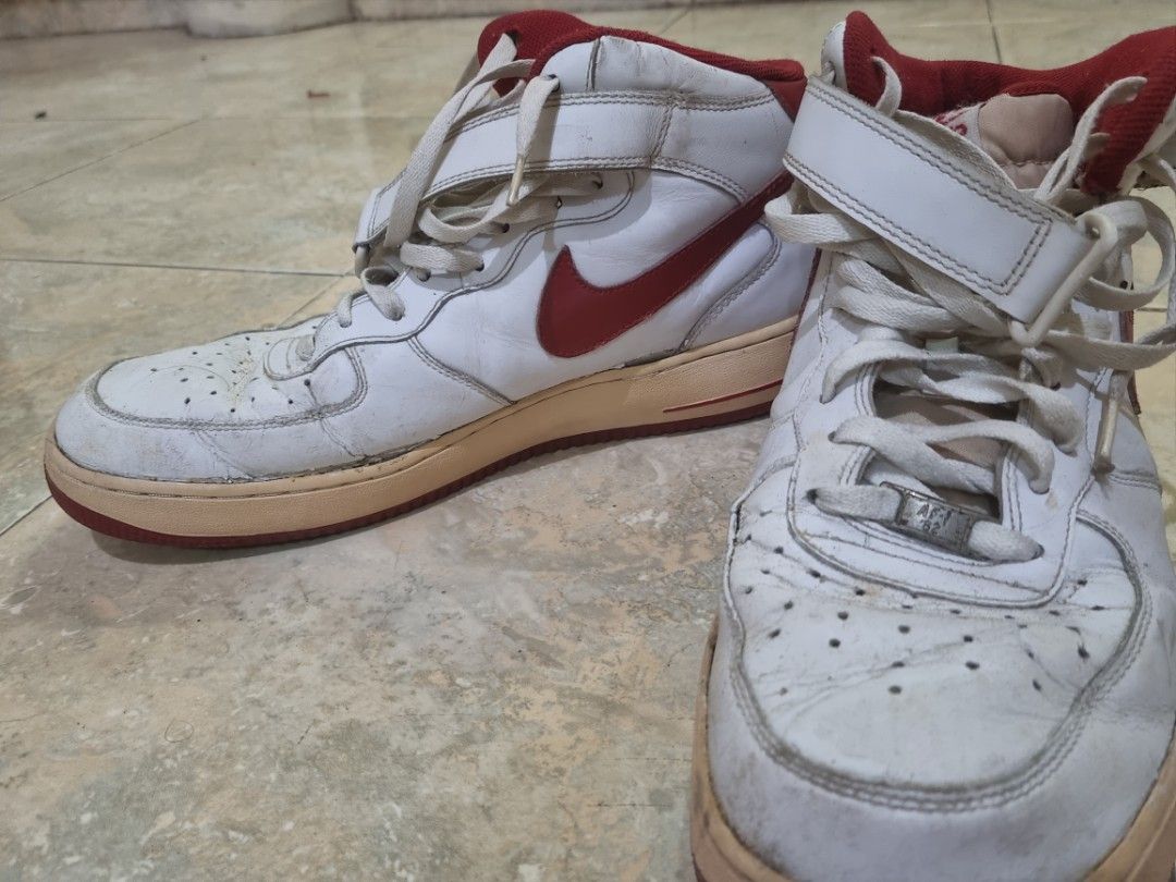 NIKE AIR FORCE 1 '82 MID ORIGINAL, Fesyen Pria, Sepatu , Sneakers di ...