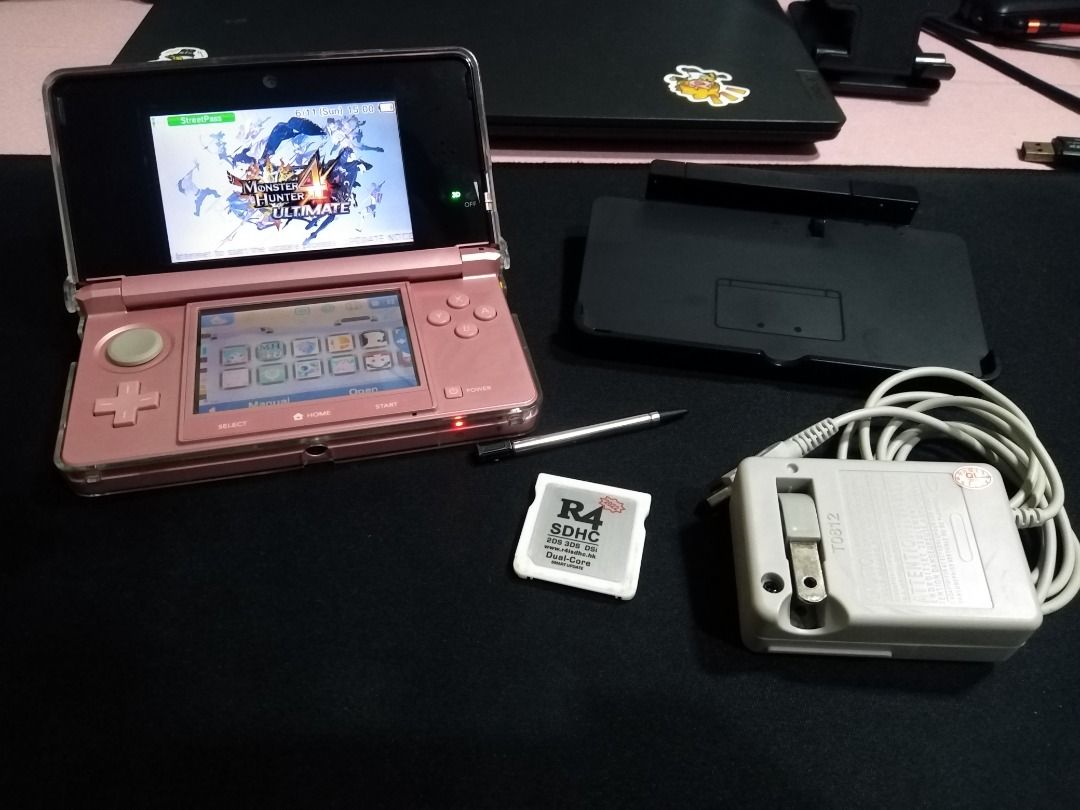 Nintendo 3DS Regular Light Pink - CFW Ready, Video Gaming, Video Game ...