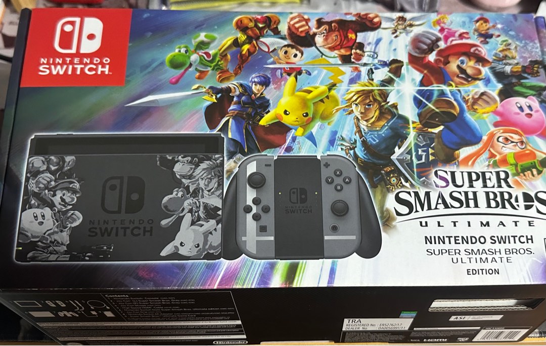 Nintendo Switch - Super Smash Bros Ultimate Edition, Video Gaming ...