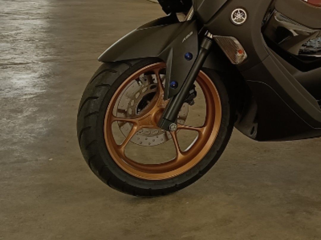 Nmax v2 gold rim, Motorcycles, Motorcycle Accessories on Carousell