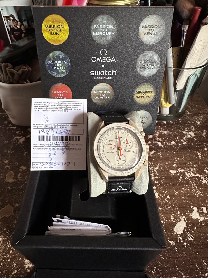 Omega x swatch watch, Luxury, Watches on Carousell