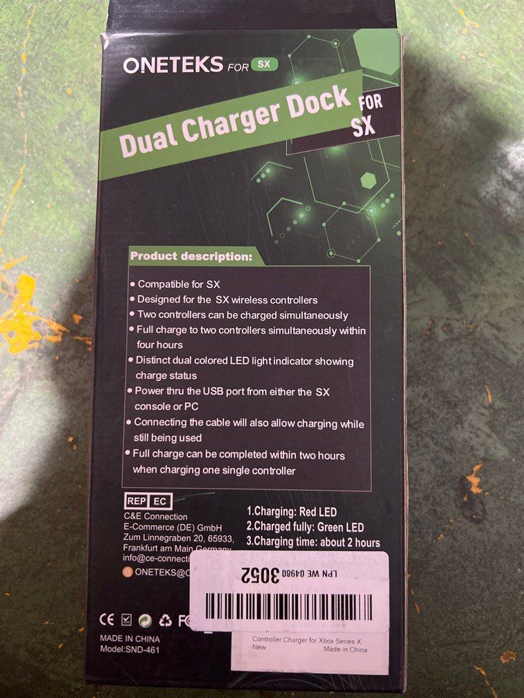 ONETEKS dual charger dock for SX, Video Gaming, Gaming Accessories ...