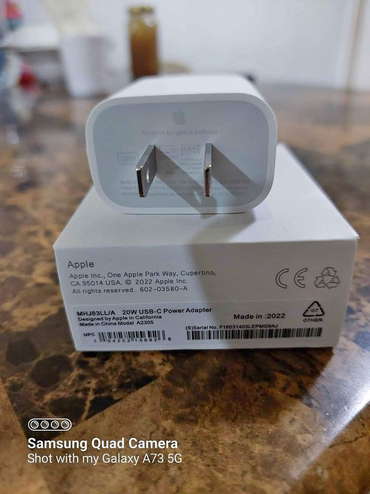 ORIGINAL APPLE IPHONE 20W USB-C POWER ADAPTER FAST CHARGER, Mobile ...