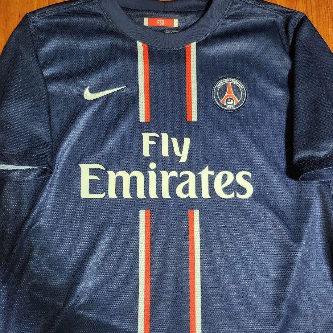 Paris Saint Germain PSG 2012/13 Nike Home jersey, Men's Fashion, Tops ...