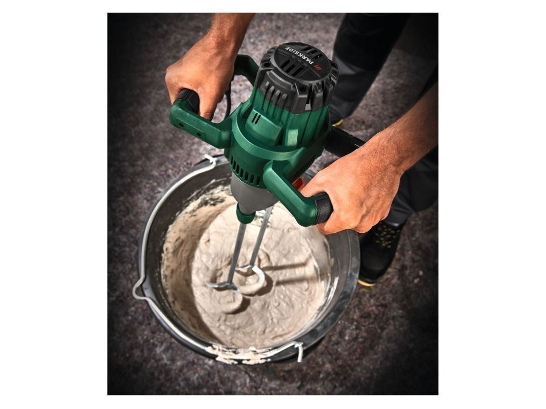 »PDRW 1800 B1«, 1800 W , PARKSIDE® with double stirrer Concrete mixer ...