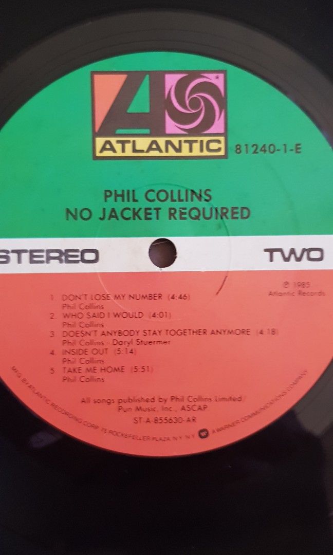 Phil Collins lp vinyl record, Hobbies & Toys, Music & Media, Vinyls on ...