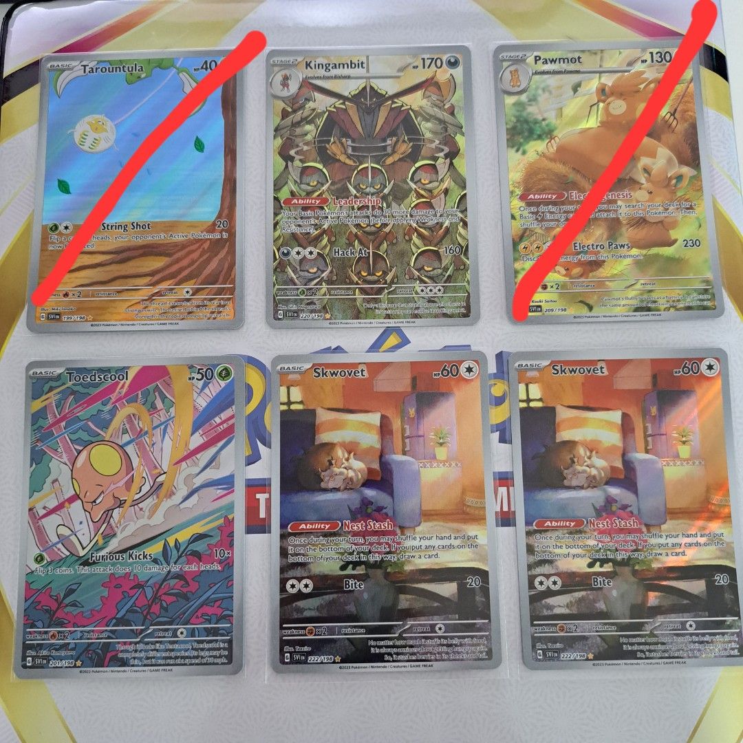 Pokemon Scarlet and Violet Base Set Illustration Rares, Hobbies & Toys ...