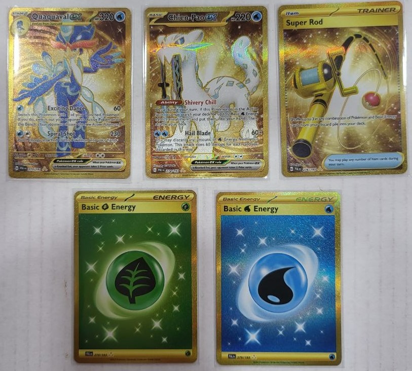 Pokemon TCG Paldea Evolved Gold Secret Rare Foils, Hobbies & Toys, Toys ...