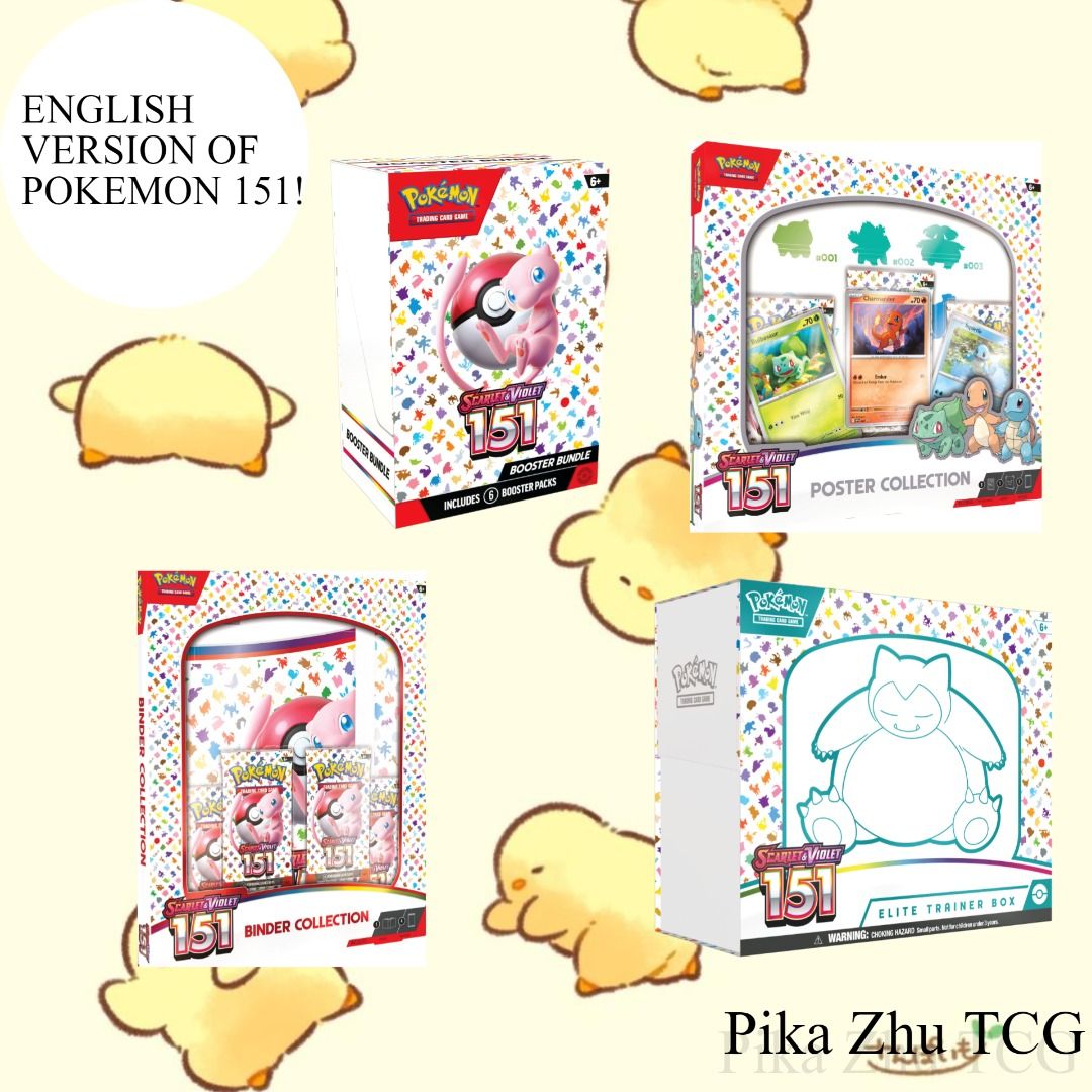 Pokemon TCG SV3.5 Preorder! CONFIRMED ALLOCATION/ pokemon 151 ...