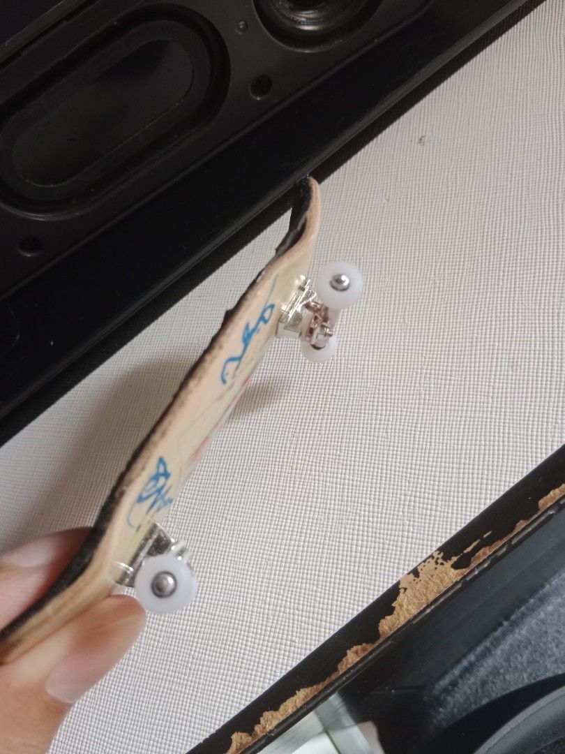 34MM Professional fingerboard Bamboo Deck with bearings, Hobbies & Toys ...