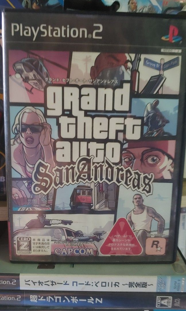 PS2 GTA SA Japan Orig, Video Gaming, Video Games, PlayStation on Carousell