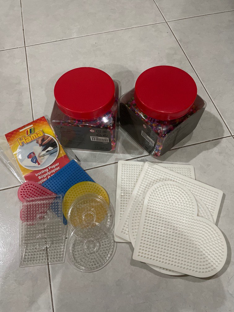 Pyssla Beads + Template, Hobbies & Toys, Stationery & Craft, Craft ...