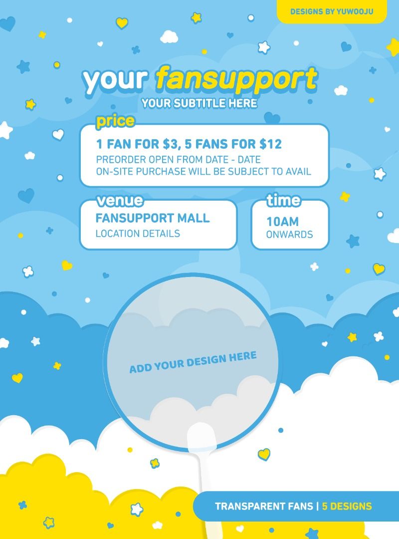 READY-MADE Kpop Fansupport Design Notice, Hobbies & Toys, Memorabilia ...
