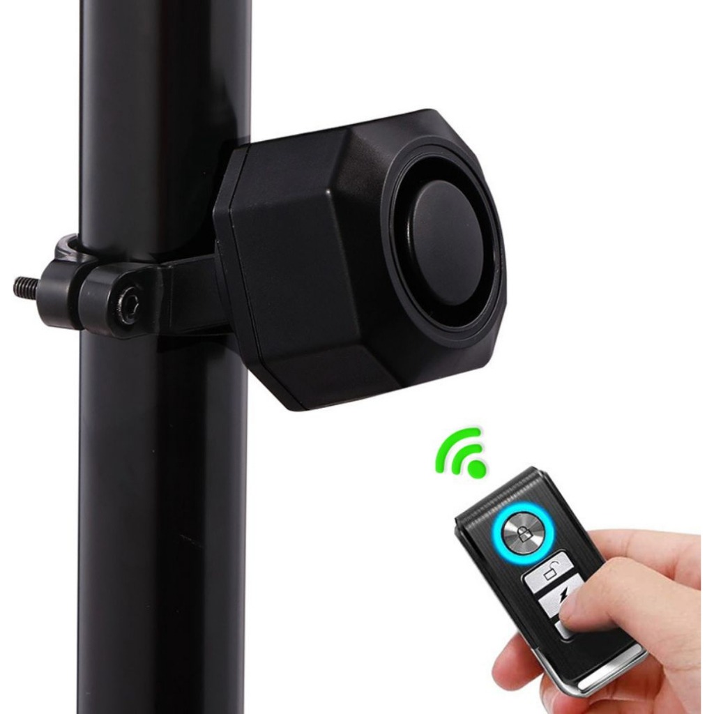 Rechargeable Bike Security Alarm Anti-Theft with Remote 110dB Loud ...