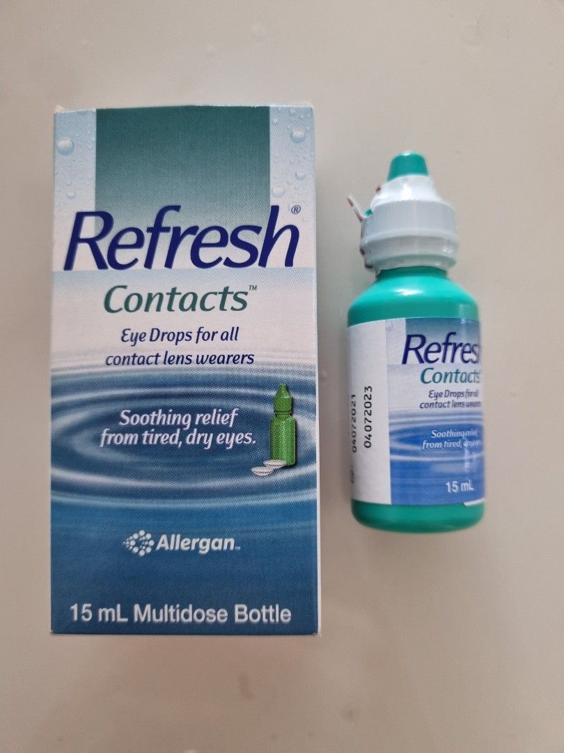 Refresh Contacts Eye Drops 15ml, Beauty & Personal Care, Vision Care on ...