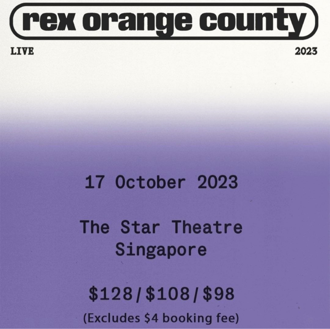 Rex Orange County concert ticket Cat 1, Tickets & Vouchers, Event ...