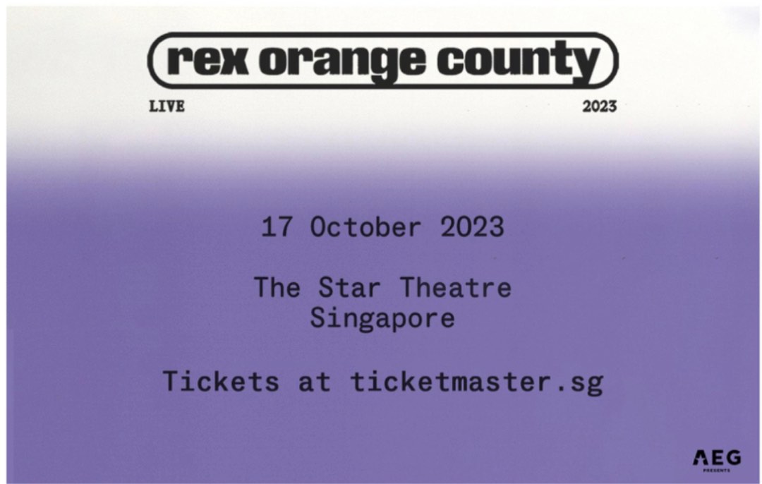 Rex Orange County x2 tickets, Tickets & Vouchers, Event Tickets on ...