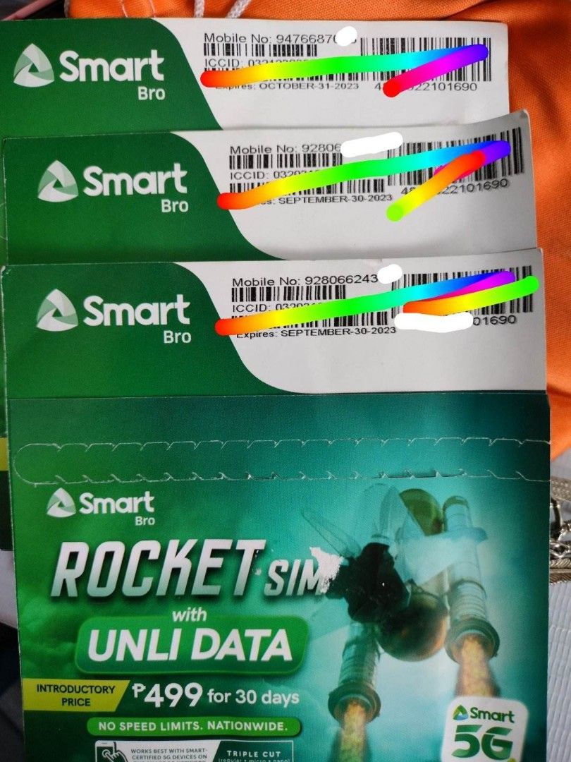 Free ROCKET SIM smart unli data 30days, Mobile Phones & Gadgets, Mobile ...