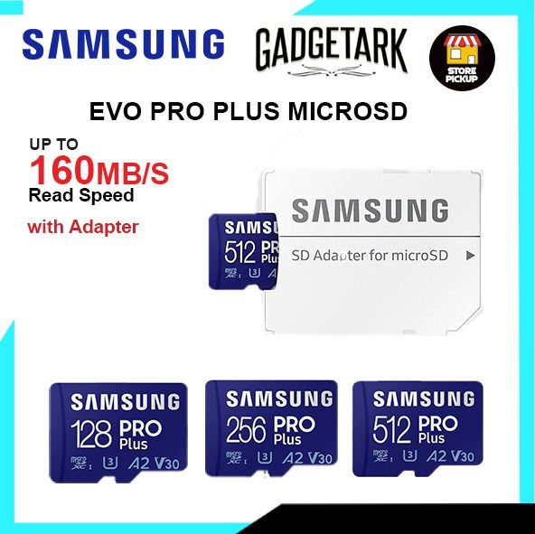 Samsung Evo Pro Plus 128GB 256GB 512GB microSD, Mobile Phones & Gadgets ...