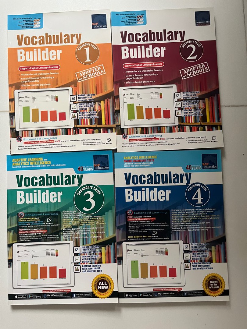 SAP vocabulary Builder book 1-4, 興趣及遊戲, 書本 & 文具, 教科書 - Carousell