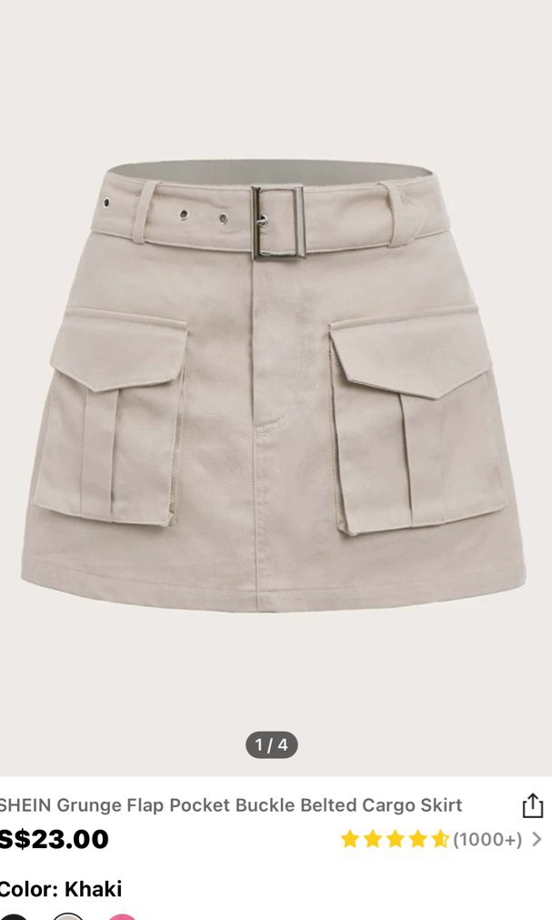 Shein Cargo Skirt, Women's Fashion, Bottoms, Skirts on Carousell