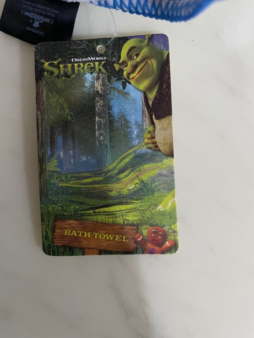 Shrek Puss in Boot bath towel, Babies & Kids, Bathing & Changing ...