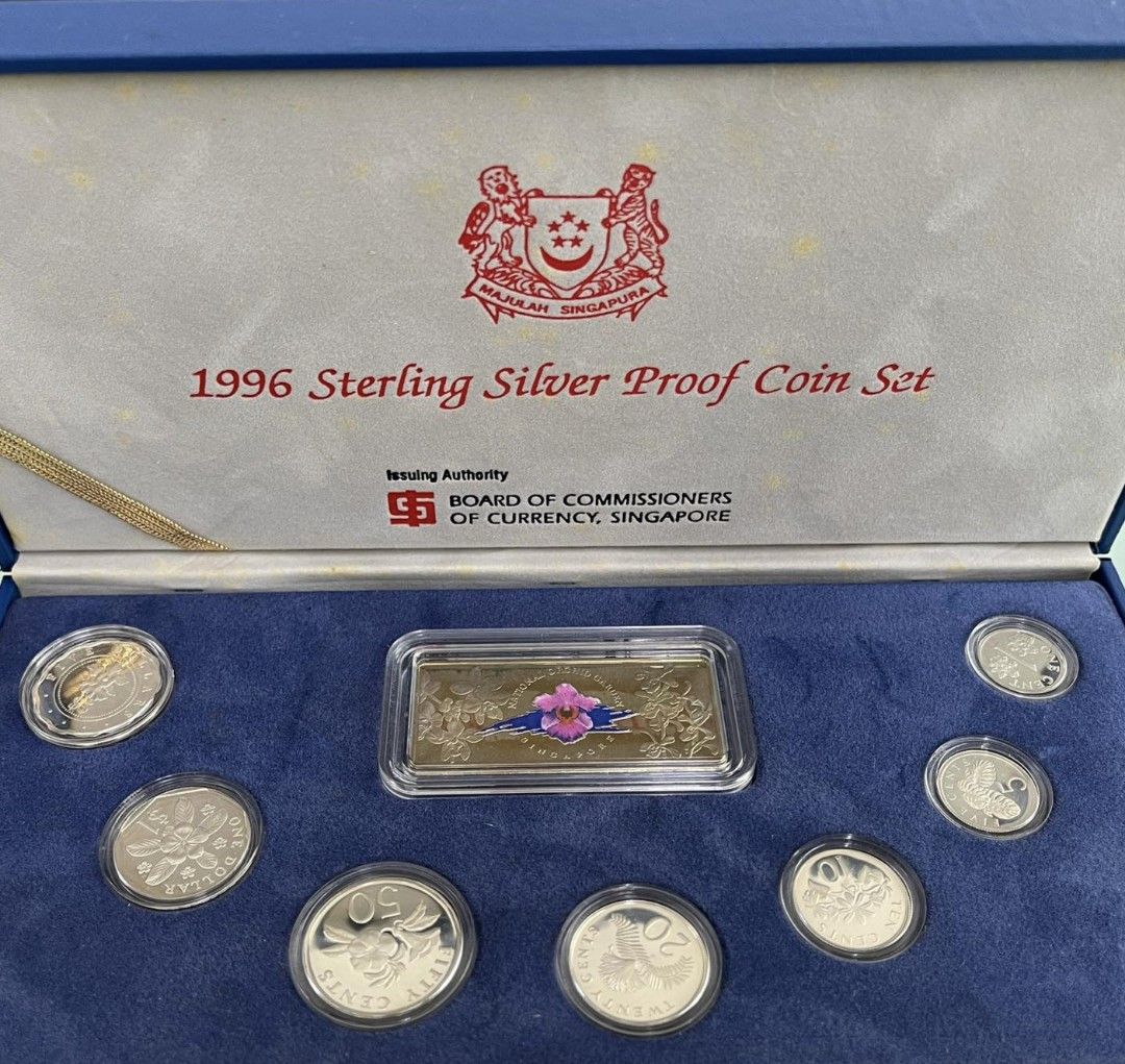 Singapore 1996 Sterling Silver Proof Coin Set, Hobbies & Toys, Collectibles & Memorabilia ...