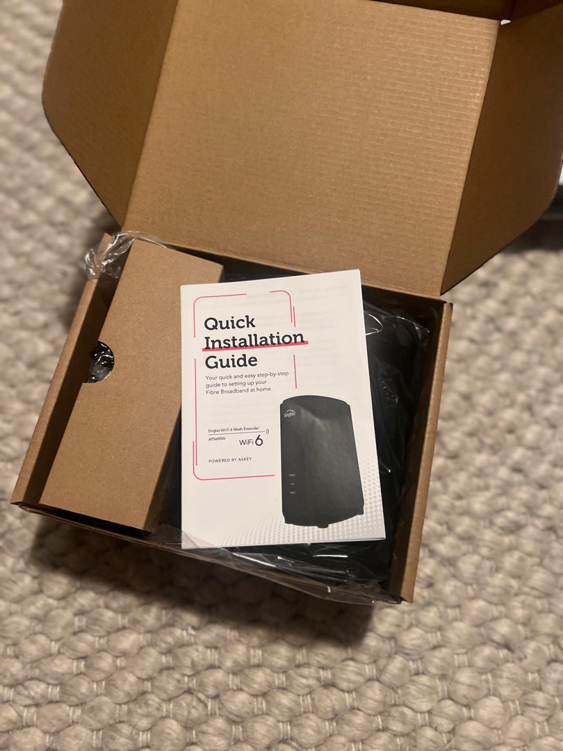 Singtel Mesh 6 Wifi Extender (Askey), TV & Home Appliances, Electrical ...