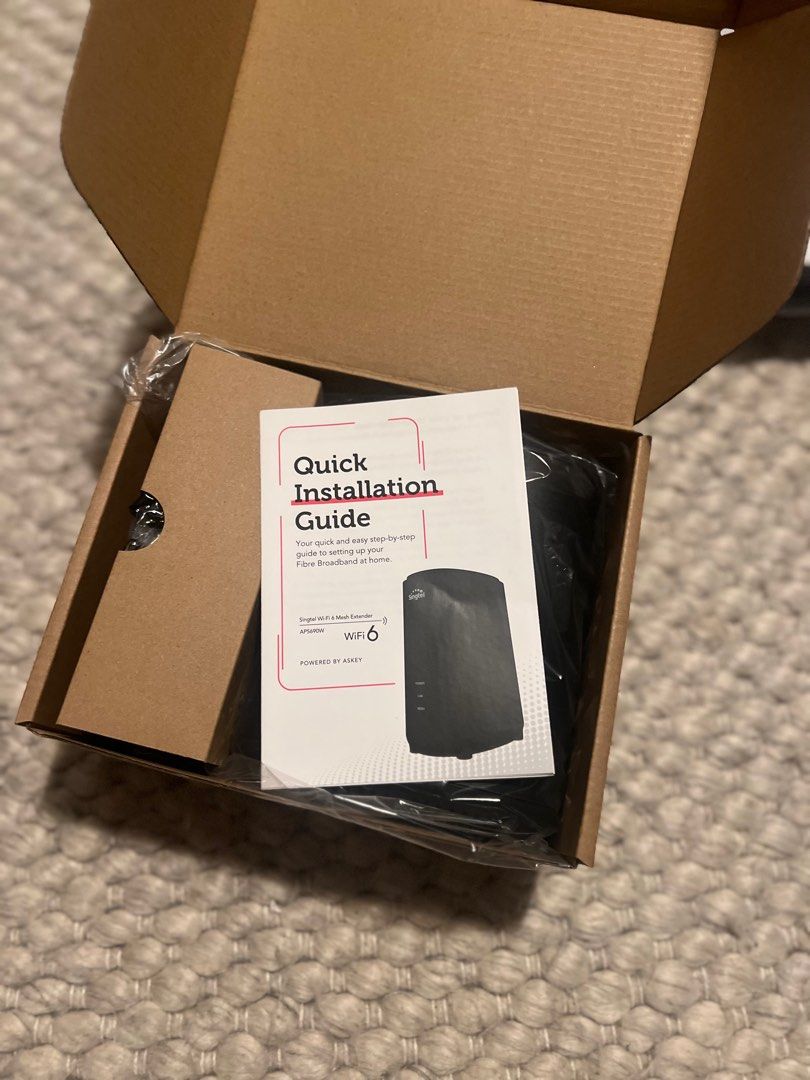 Singtel Mesh 6 Wifi Extender (Askey), TV & Home Appliances, Electrical ...