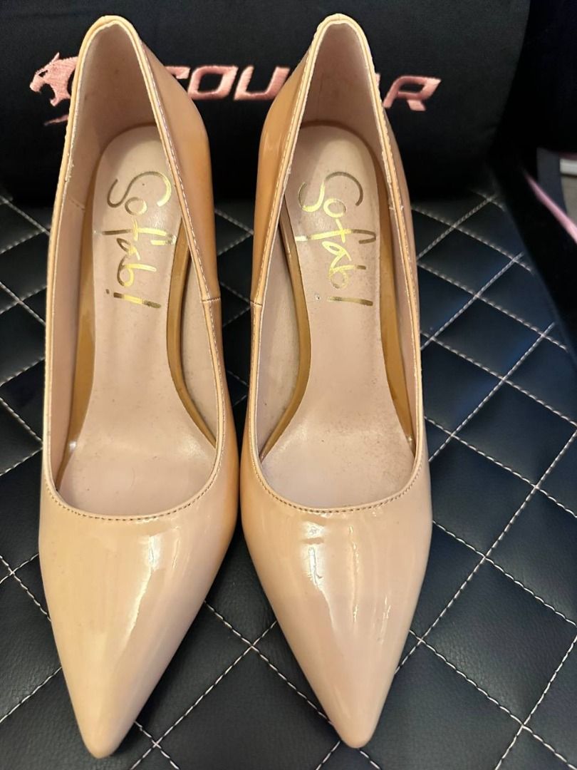 SoFab Cream Heels, Women's Fashion, Footwear, Heels on Carousell