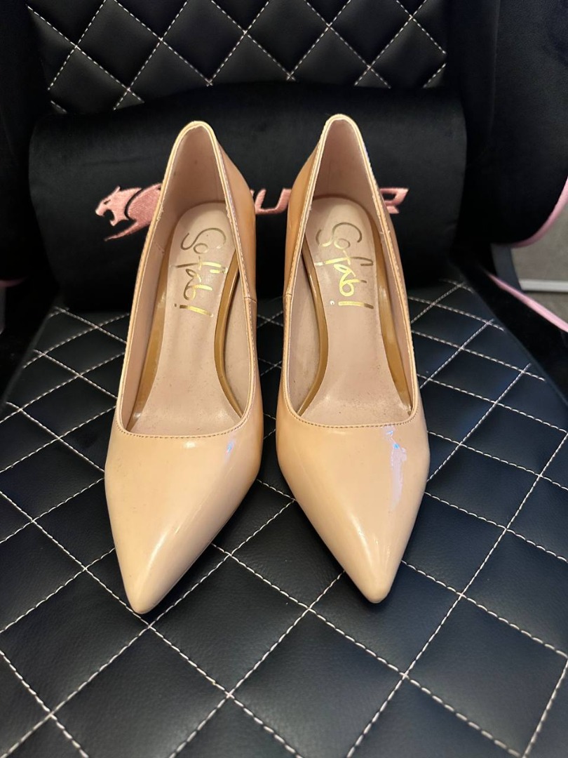SoFab Cream Heels, Women's Fashion, Footwear, Heels on Carousell