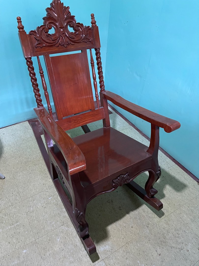 SOLID PURE NARRA Rocking Chair on Carousell