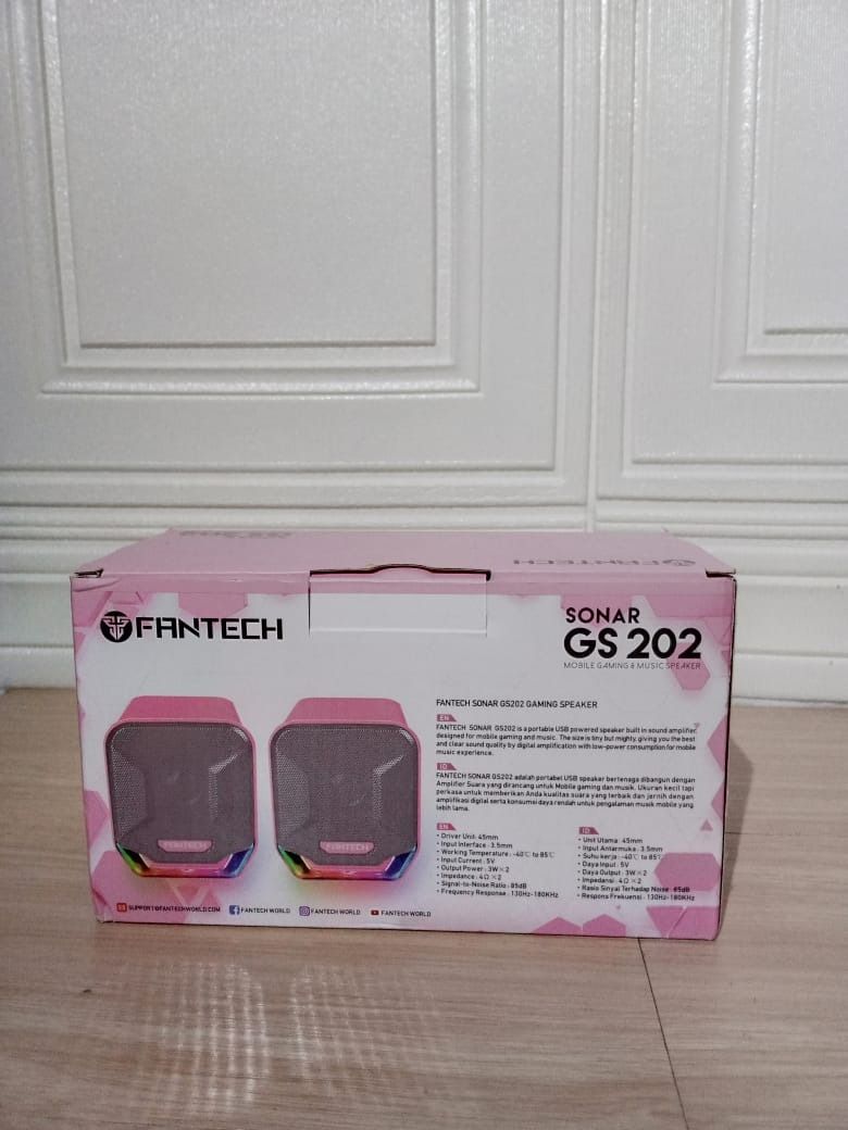 Speaker Fantech Sonar GS 202 Pink, Elektronik, Bagian Komputer & Aksesoris di Carousell