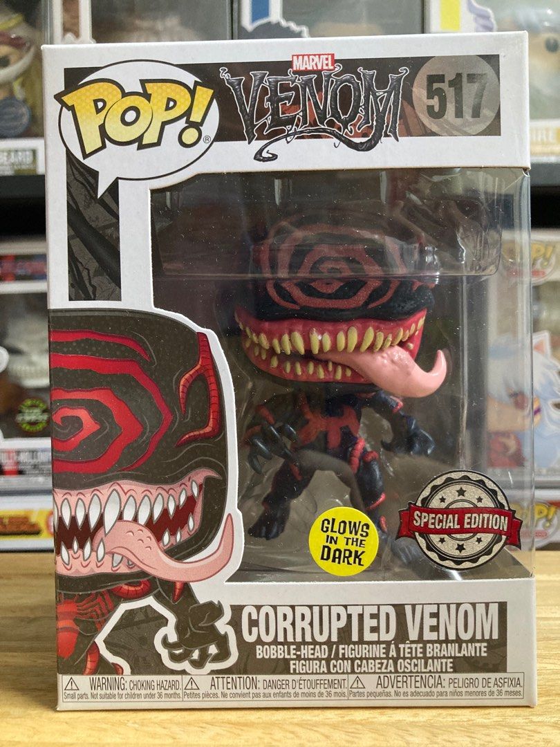 Special Edition Marvel Corrupted Venom Glows-in-the-Dark Funko Pop ...