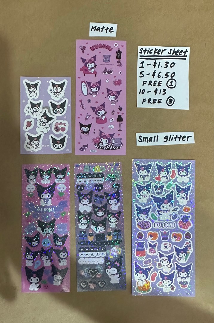 Sticker sheet | GOOD QUALITY | Sanrio Drip Flowers Animals Shinchan ...