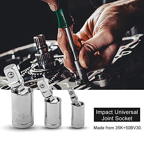 Impact Universal Joint Socket Sets 1/4 Inch, 3/8 Inch, 1/2 Inch Swivel ...